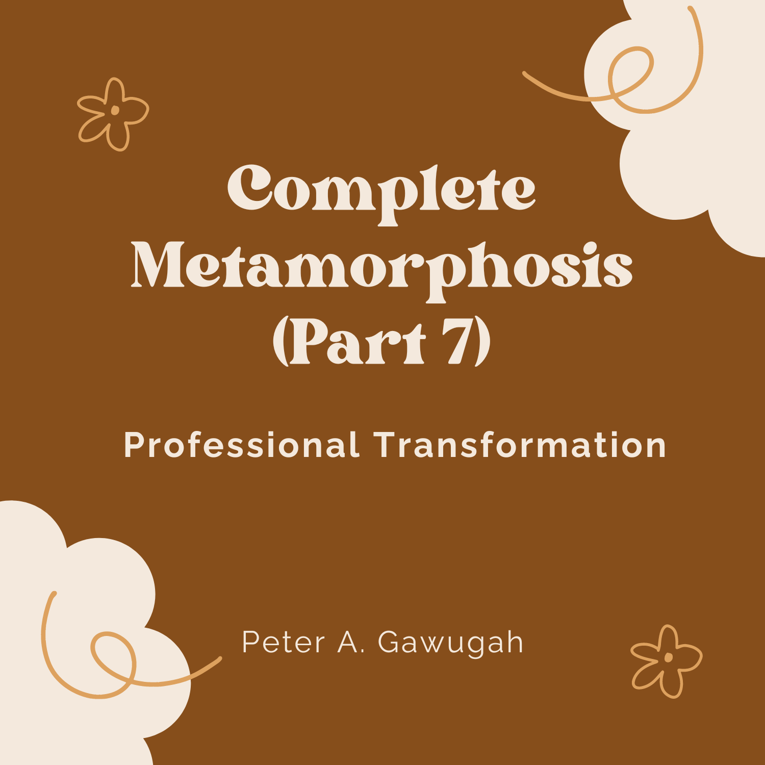 Complete Metamorphosis (Part 7) – Professional Transformation – Peter A ...